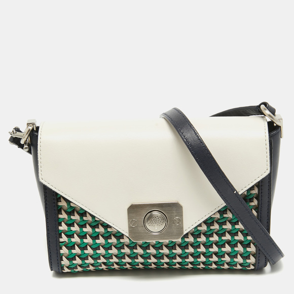 Mulberry | Bags | Mulberry Multicolor Leather Woven Delphie Duo Flap ...
